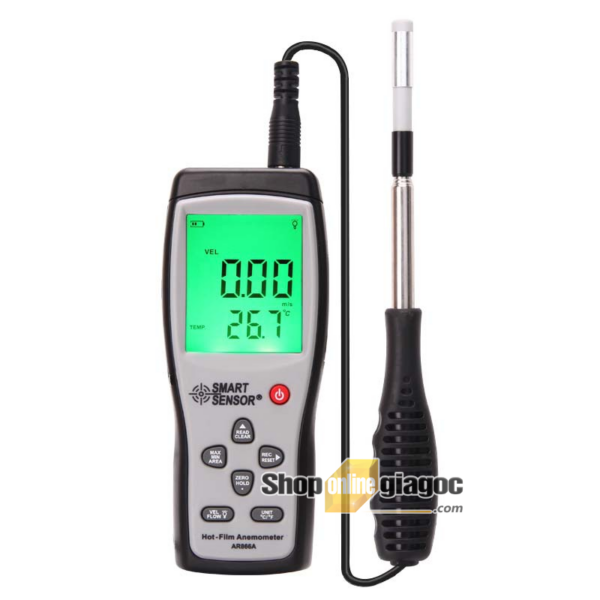 Máy Đo Tốc Độ, Lưu Lượng, Nhiệt Độ Gió Smart Sensor AR866A